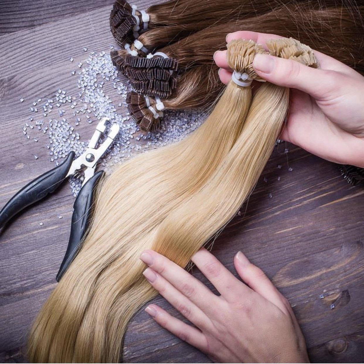 Hot Fusion hair extensions – Pure Hair Experience Salon Jupiter FL
